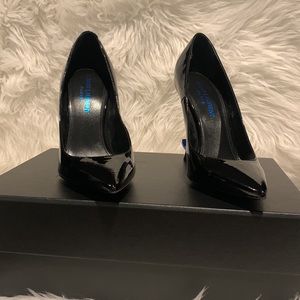 Yves Saint Laurent | Shoes | Ysl High Heel Shoes Black And Blue | Poshmark